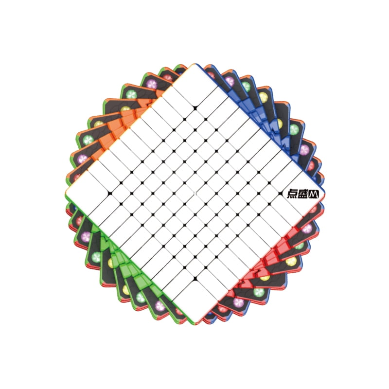 DianSheng 10x10 Black Magnetic Speed Cube Professional Stickerless ...