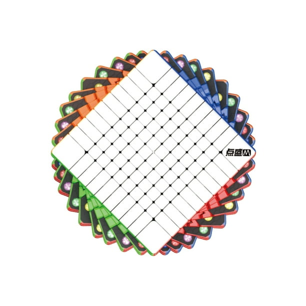 DianSheng 10x10 Black Magnetic Speed Cube Professional Stickerless ...