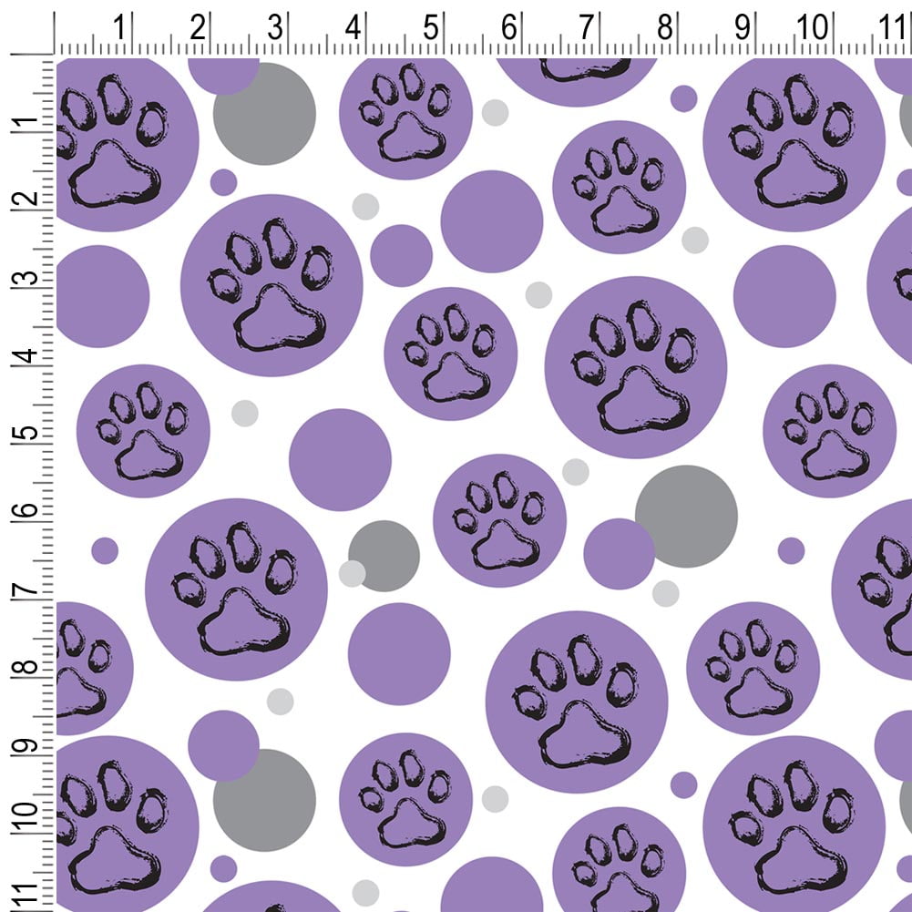 Purple Paw Print Wallpaper