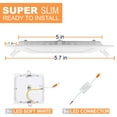 LEEKI 9W Recessed Square Ceiling Light - Cool White 5000K - Ultra Slim ...