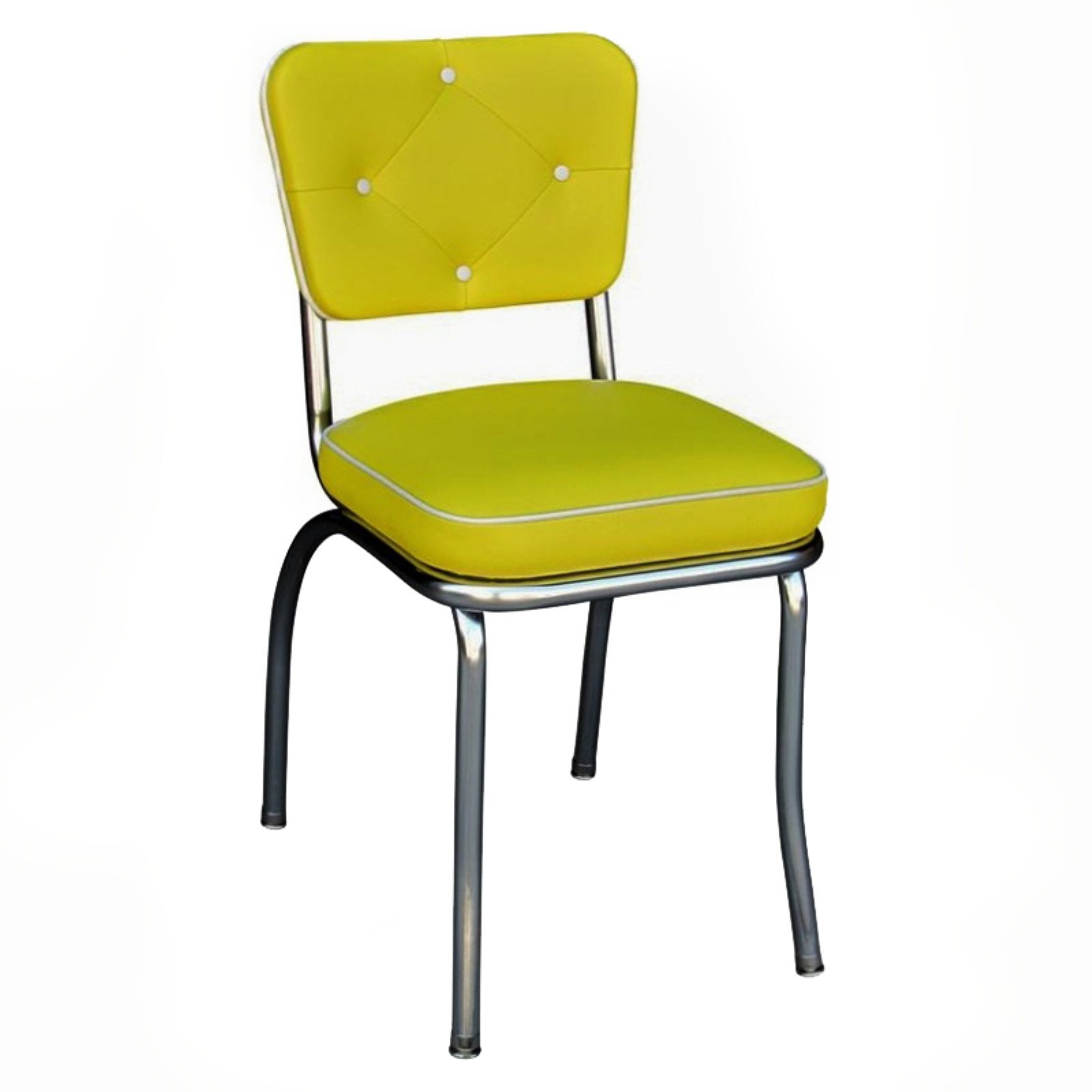 Richardson Seating Button Tufted Chair with Chrome Base - Walmart.com