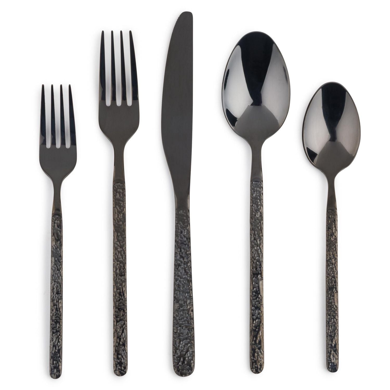 Click here for Thyme & Table Lumi Black 20-Piece Flatware Set  Se... prices
