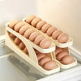 KMSS Egg Holder Automatic Rolling Kitchen Egg Organizer Eggs Dispenser ...