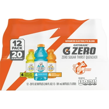 Gatorade Zero Sugar Thirst Quencher, Berry Flavor, 6 Bottles, 12 Fl Oz ...