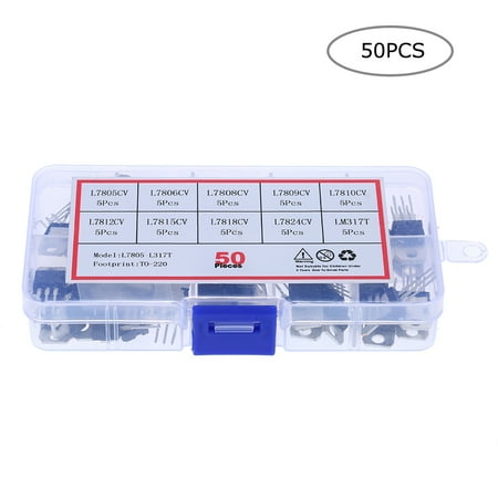 Amdohai 50pcs/set 10 Types L78 Series Mosfet Transistors Assortment Kit ...