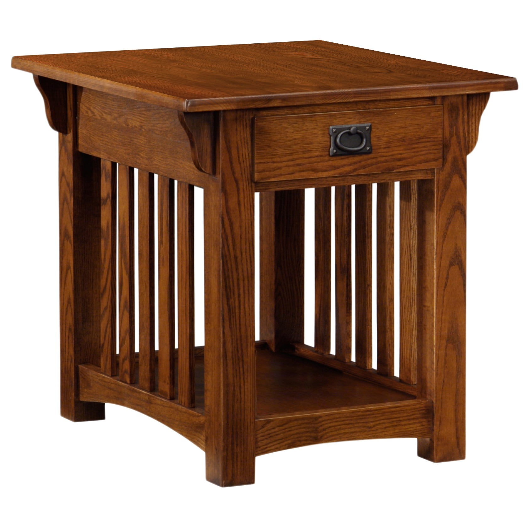 Leick Home Mission Impeccable End Table in Medium Oak - Walmart.com