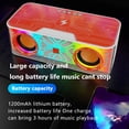 Mecha Dual-Driver Bluetooth Speaker, RGB Light, Wireless Charging ...