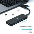 Benfei 4-Port USB 3.0 Hub, Ultra-Slim USB Expander, Compatible with ...