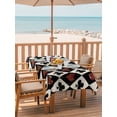52x70 Inch Outdoor Tablecloth with Umbrella Hole Zipper Rectangle ...