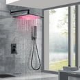 12 Inch Shower System Faucet 2-Function LED Rain Shower Head Fixture ...