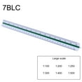12Inch Triangular Engineer Scale Ruler, Metric Scale 1:20, 1:25, 1:50 ...