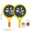 1 Set 4Pcs Racket Tennis Badminton Racket Set, Orange Green, with Ball ...