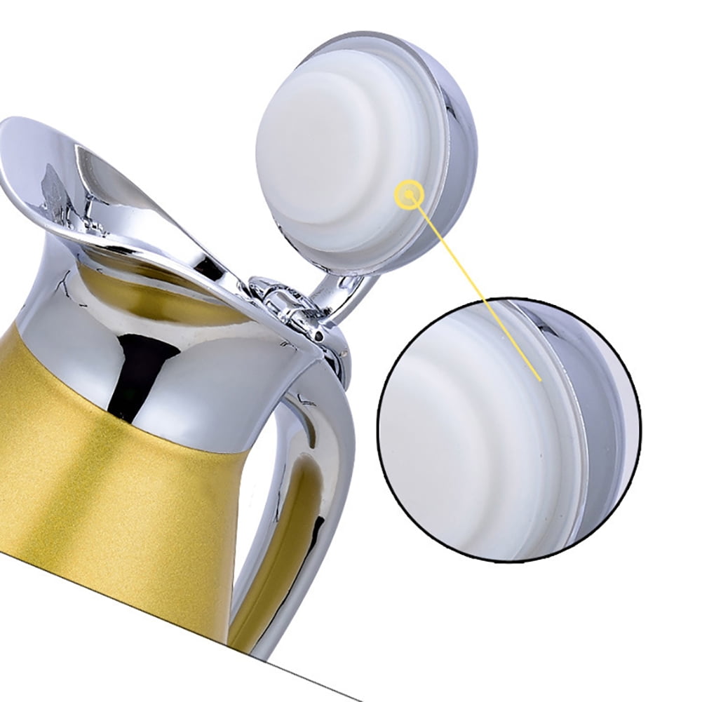 kiskick 1.5L Stainless Steel Thermal Flask Jug Coffee Pot - Vacuum ...