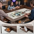 Avocahom Solid Wood Board Game Table for 4–6 with Removable Top, 54" x ...