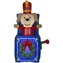 Gemmy Animated Christmas Inflatable Drummer Boy Teddy Bear, 6 ft Tall ...