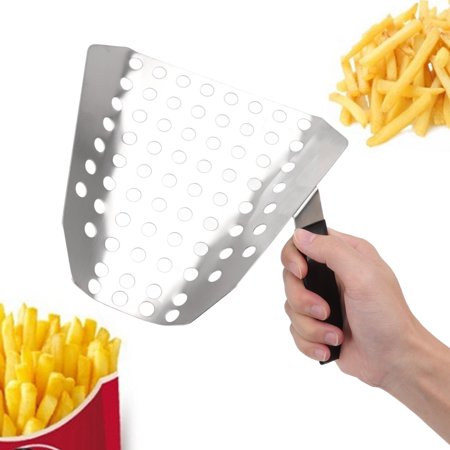 Popcorn Speed Scoop, Perforated Stainless Steel Quick Fill Scooper for ...