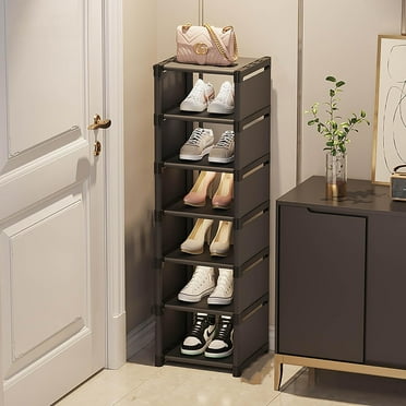 LASIEYO 8 Tiers Shoe Rack Vertical Shoe Tower Shoe Organizer Shelf for ...