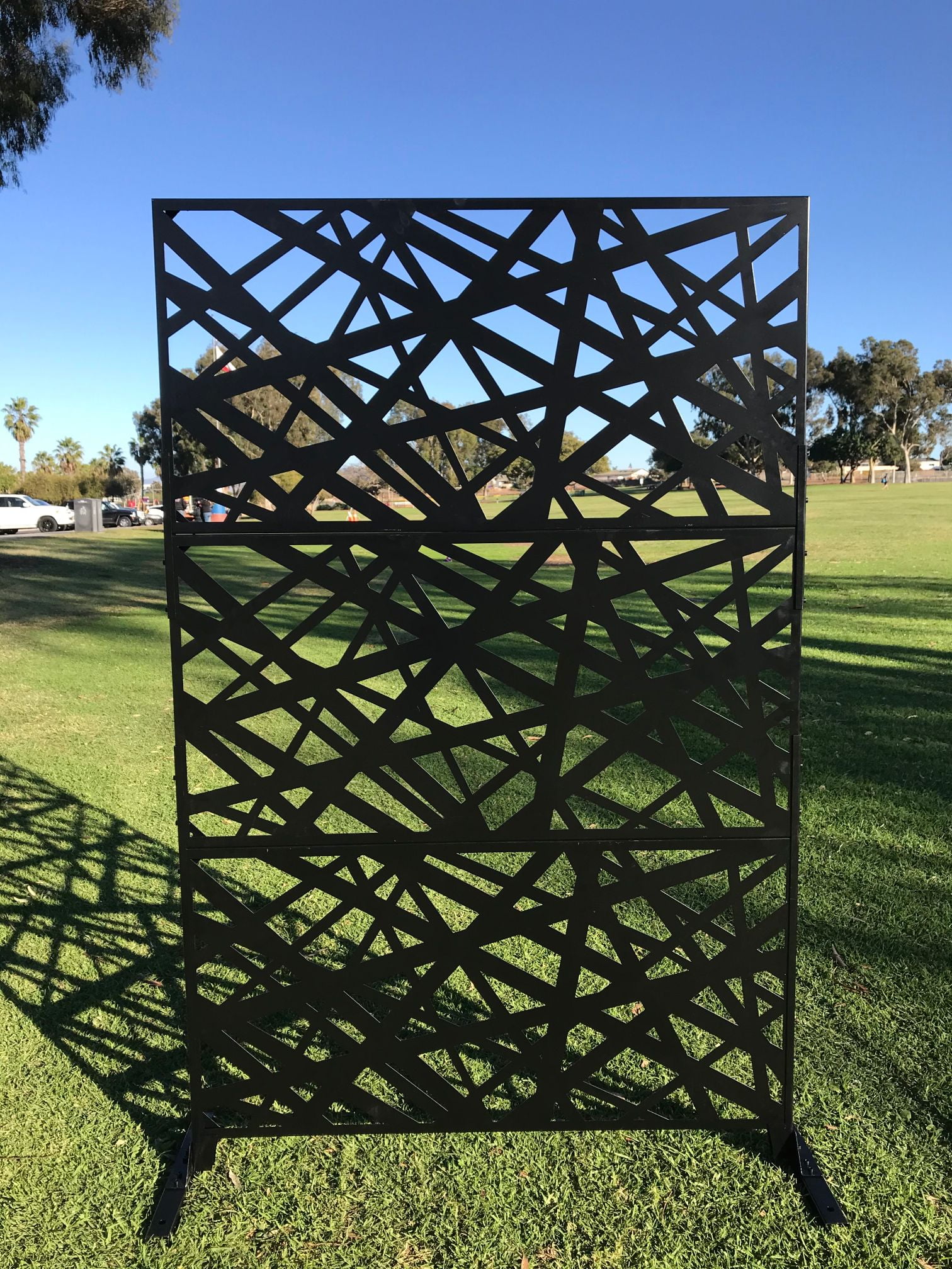 Metal Privacy Screen, Laser Cut Decorative Steel Privacy Panel Metal ...
