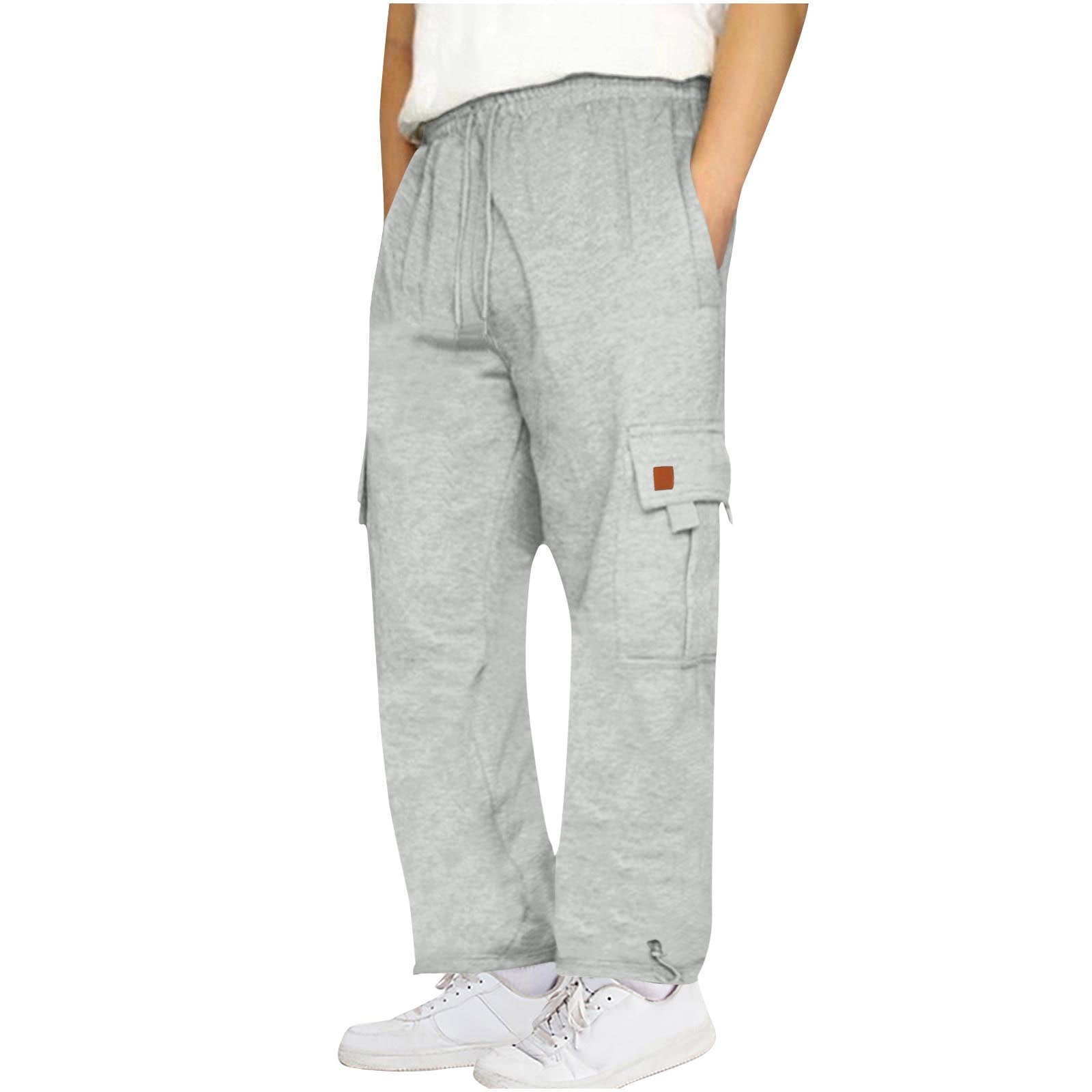 Click here for Hoksml Big And Tall Mens Cargo Jogger Pants With A... prices