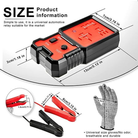 12V Electronic Automotive Relay Checker Car Battery Diagnostic Checker ...
