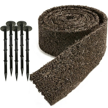 Six Foot Recycled Rubber Reversible Mulch Pathway for Ground Garden ...