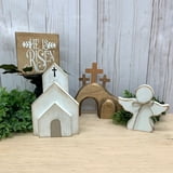 4pcs Easter Resurrection Scene Set He Is Risen Wooden Tabletop ...