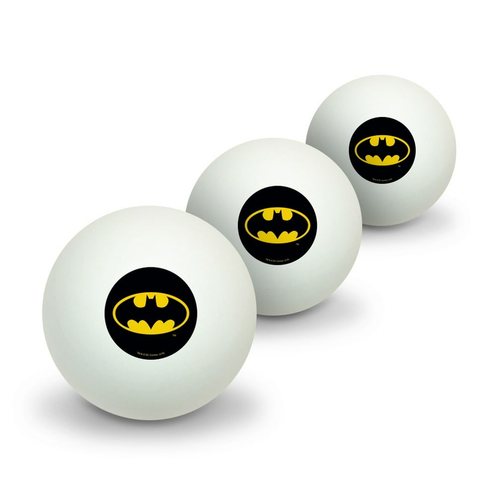 Batman Classic Bat Shield Logo Novelty Table Tennis Ping Pong Ball 3 ...