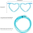 8PCS Silly Straw Glasses, Reusable Fun Loop Drinking Straw Eye Glasses ...