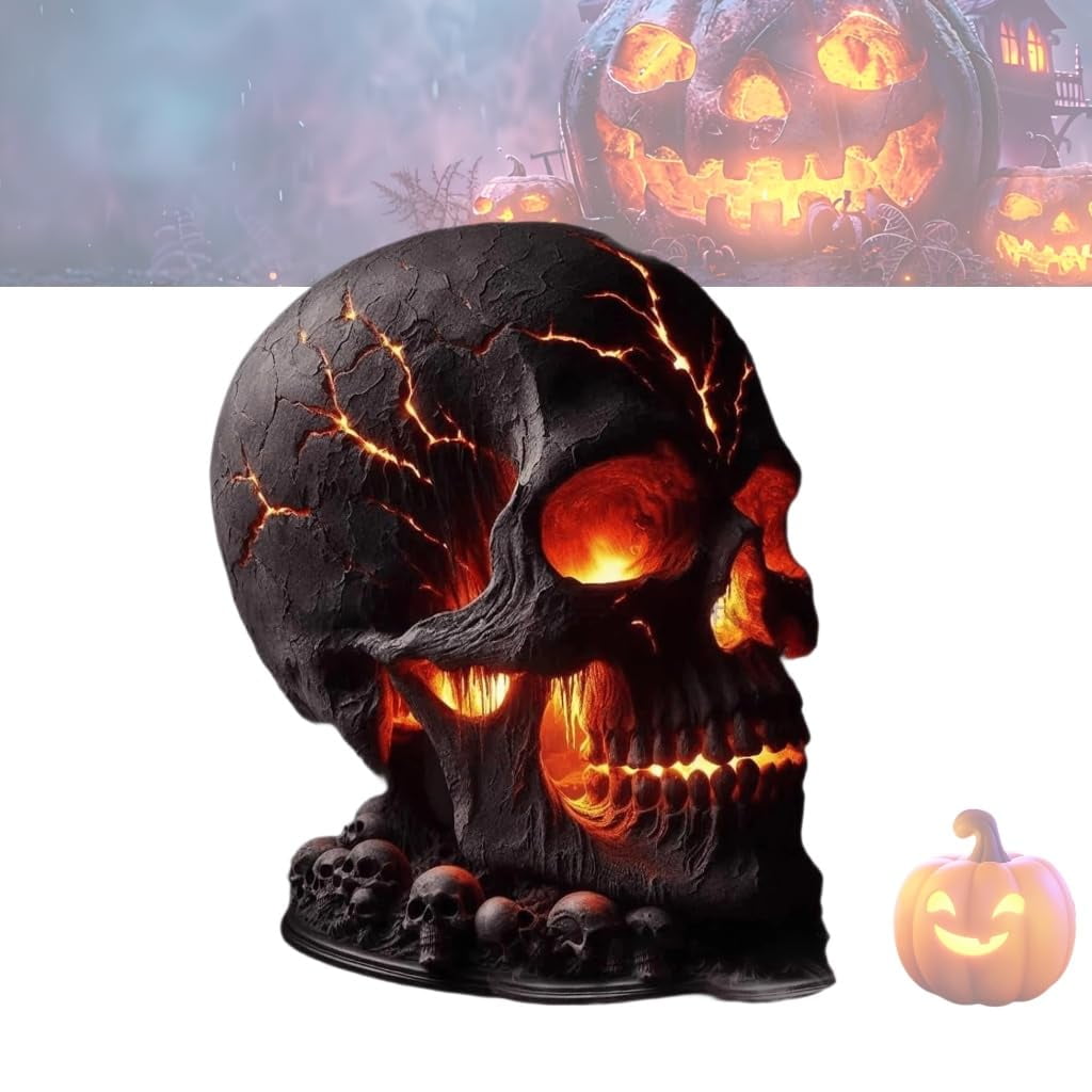 Click here for Unbranded Lava Stone Skull Lamp  Handmade Volcanic... prices