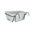 Window Planter Box Hanging Garden Planter Garden Balcony Planter For Railing Light Grey