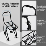 Universal Mount Steel Bike Front Rack Pannier for Mountain Bikes ...