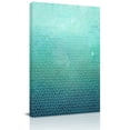 Aqua Teal Mosaic Canvas Wall Art for Living Room, Minimalist Abstract ...