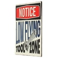 Low Flying Tool Zone Embossed Metal Sign - Walmart.com