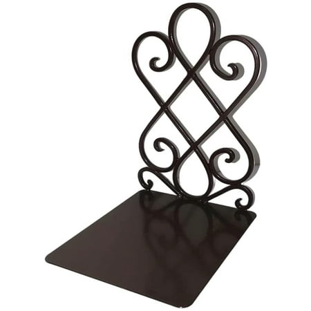 Home Bookshelf Wrought Iron Book Ends, Heavy Duty European Creative ...