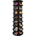 7 Tier Rotating Shoe Rack Tower Spinning Shoe Display Lazy Susan ...