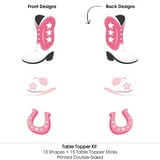 Big Dot of Happiness Rodeo Cowgirl - Pink Western Party Centerpiece ...
