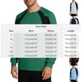 Antinious Men Patchwork Round Neck Long Sleeve Basketball Running ...