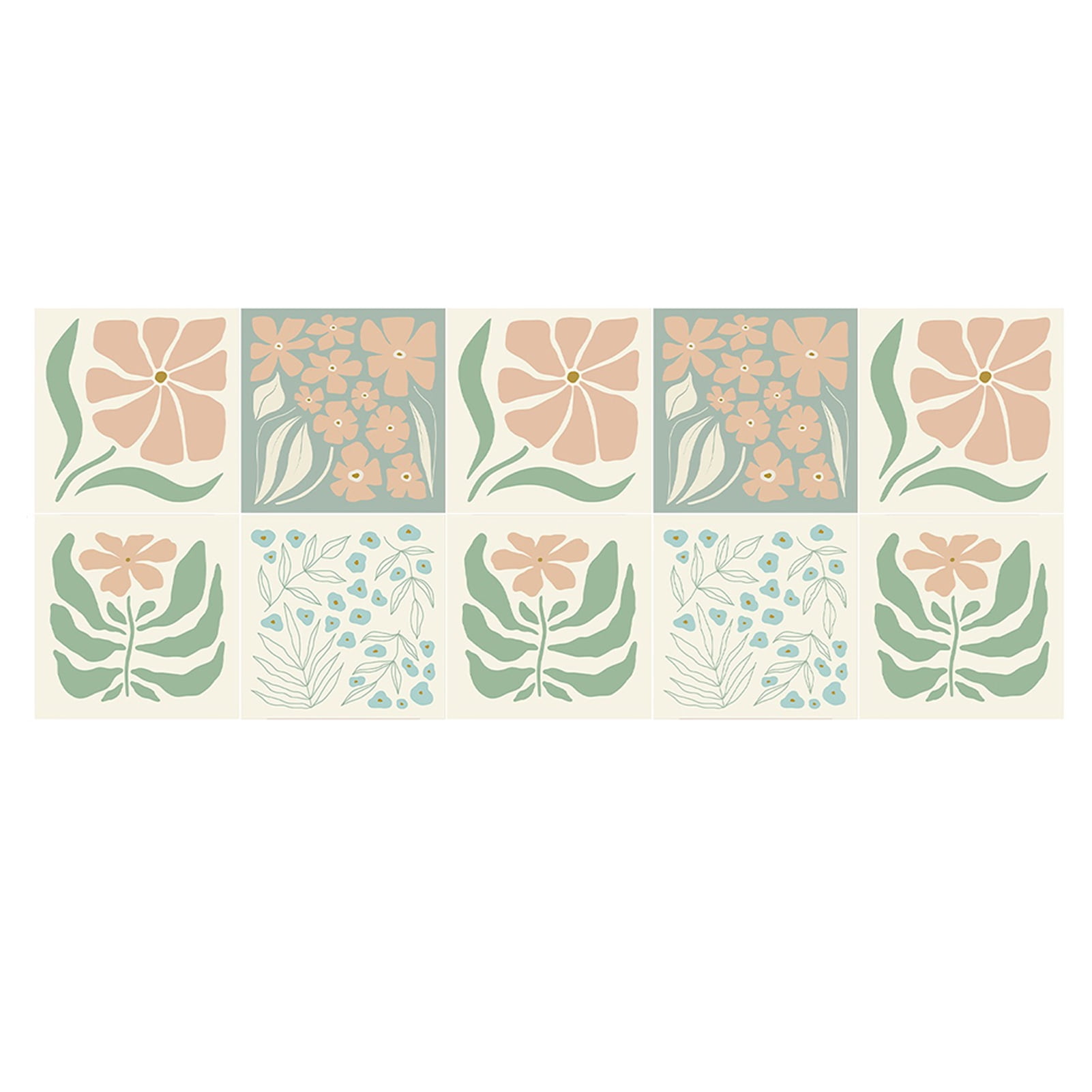 Click here for Ziyahi Tile Stickers For Kitchen Beige Flower Peel... prices