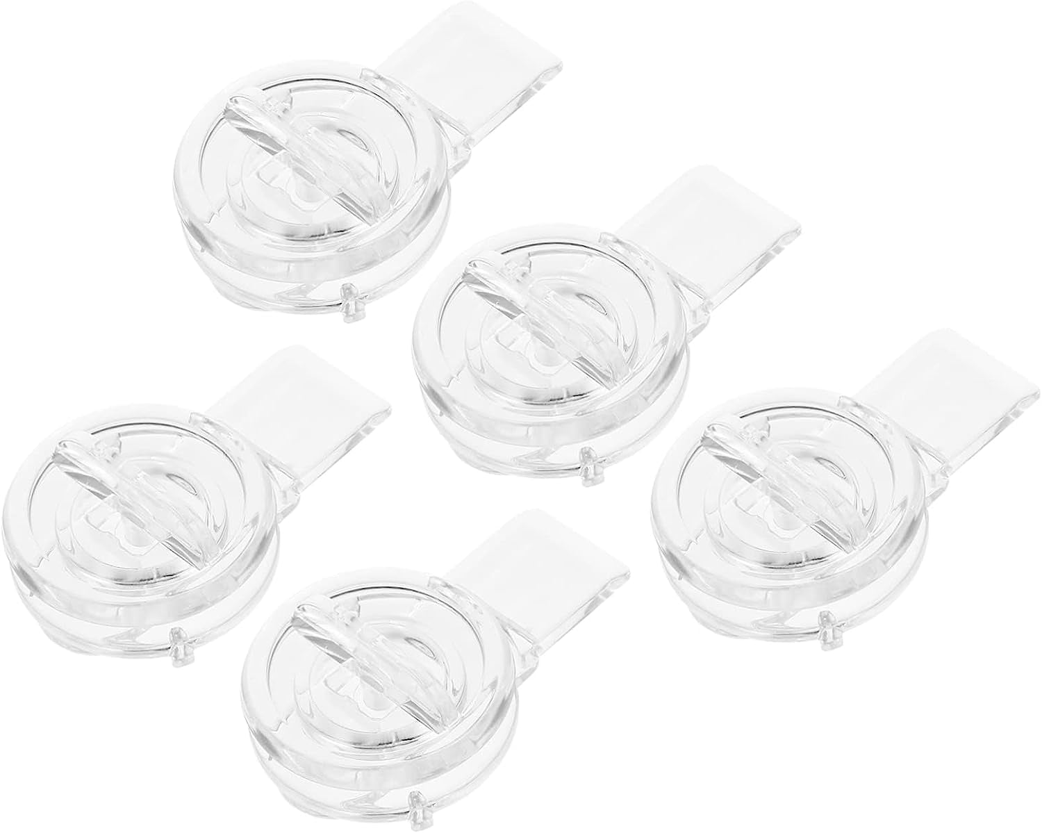 5pcs Gift Plastic Jewelry Craft Cabinet Hinge Transparent Wood Lock ...