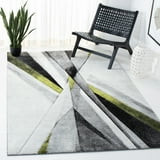 SAFAVIEH Hollywood Jennifer Abstract Area Rug, Grey/Green, 6'7" x 6'7 ...