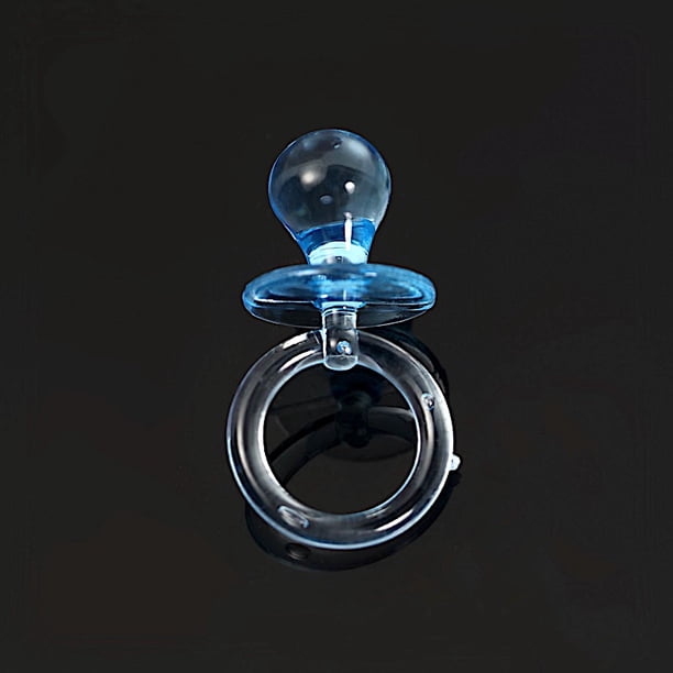 BalsaCircle 12 Light Blue Plastic Mini Baby Pacifiers Party Favors DIY ...