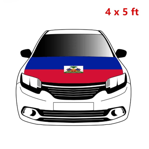 Ecuador Car Hood Cover, Flag 4x5ft Car Bonnet Banner, Universal Fit ...