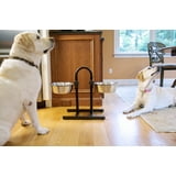 Iconic Pet Adjustable Stainless Steel Pet Double Diner For Dog (U ...
