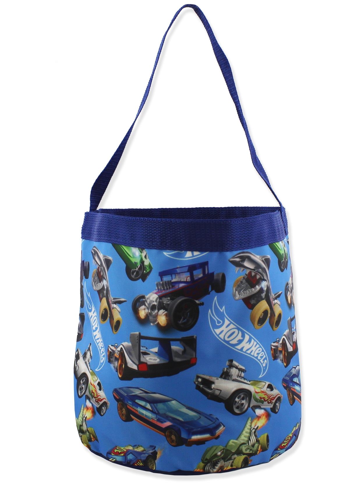 Hot Wheels Collapsible Nylon Basket Bucket Toy Storage Tote Bag ...