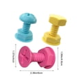 Adhesive Wall Hooks 3PCS Cute Screw Shape Heavy Duty No Drill Hooks ...