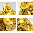 Firefly Hope Brass Laughing Buddha Maitreya Figurine, Money Bag Feng ...