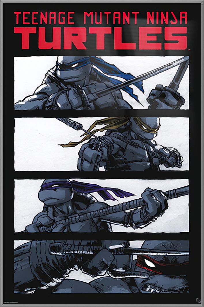 Teenage Mutant Ninja Turtles - TMNT - Framed Comic Poster (The Boys ...