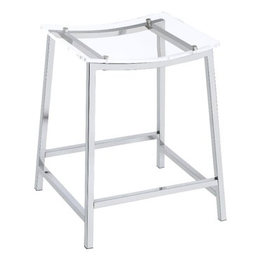 Fox Hill Trading 23.75 in. Acrylic Nesting Counter Stools - Set of 2 ...