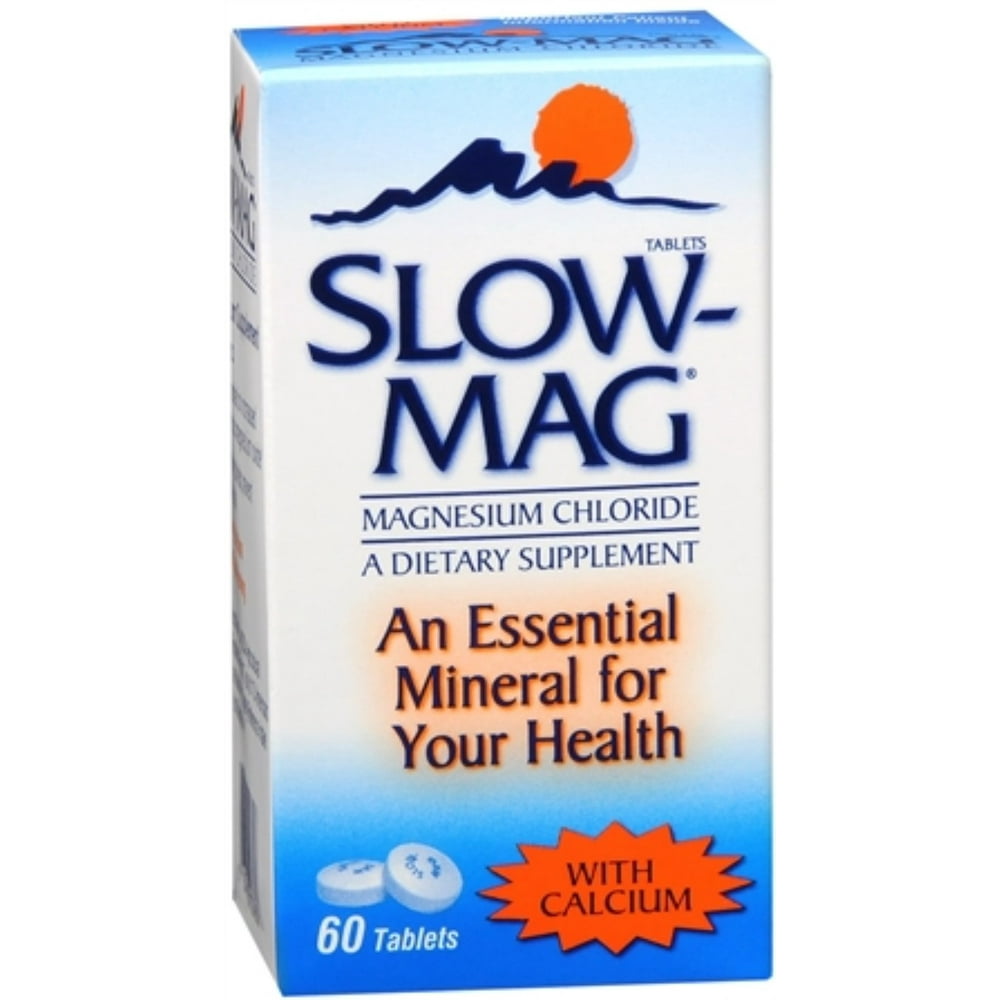 Slow-Mag Tablets With Calcium 60 Tablets (Pack of 6) - Walmart.com ...