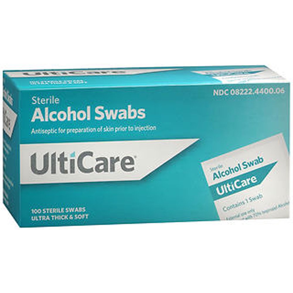 UltiCare Sterile Alcohol Swabs, 100 Count - Walmart.com - Walmart.com